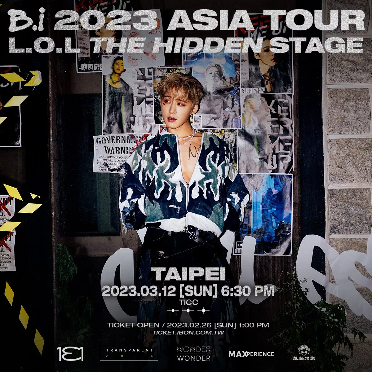 B.I 2023 ASIA TOUR [L.O.L THE HIDDEN STAGE] IN TAIPEI | 華藝娛樂股份有限公司